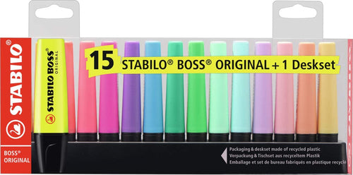 סט 15 מדגשים סטבילו stabilo boss 15 colors – Art